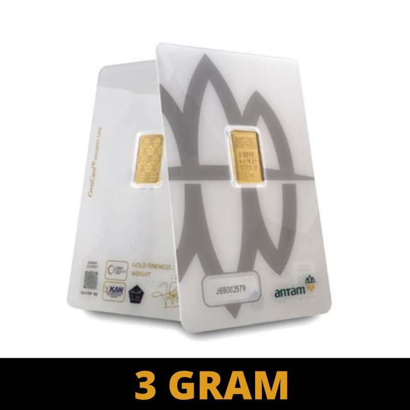 Jual Logam Mulia Antam CertiCard Terbaru 2022 (3 gram) di Seller ...