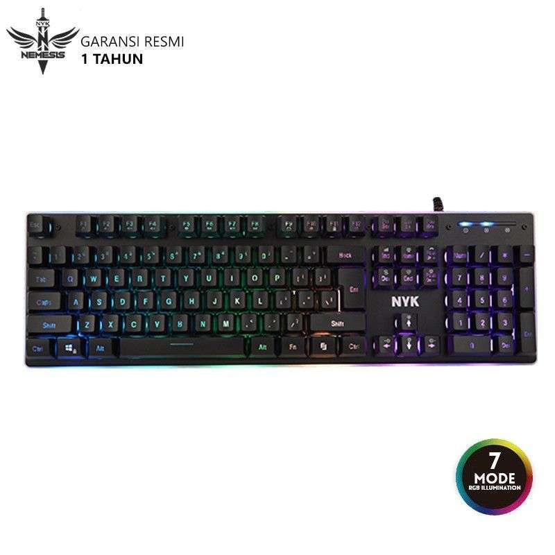 Jual NYK Nemesis Underglow KR-301 RGB Keyboard Gaming - BLACK di Seller ...