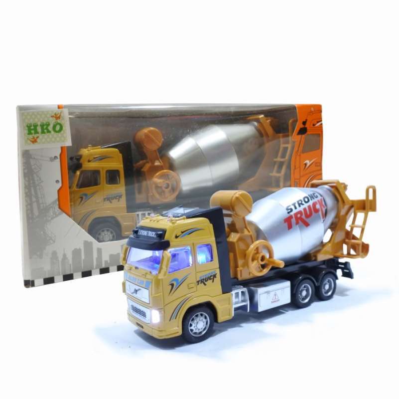 Jual Mainan Anak Diecast Construction Model Alloy Car Truk Molen Semen ...