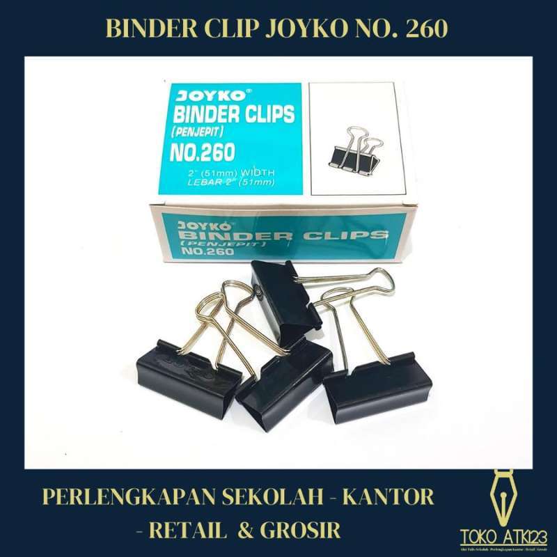 Jual Binder Clip / Penjepit Kertas / Klip Kertas Joyko No. 260 di ... Jual Binder Clip / Penjepit Kertas / Klip Kertas Joyko No. 260 di ...