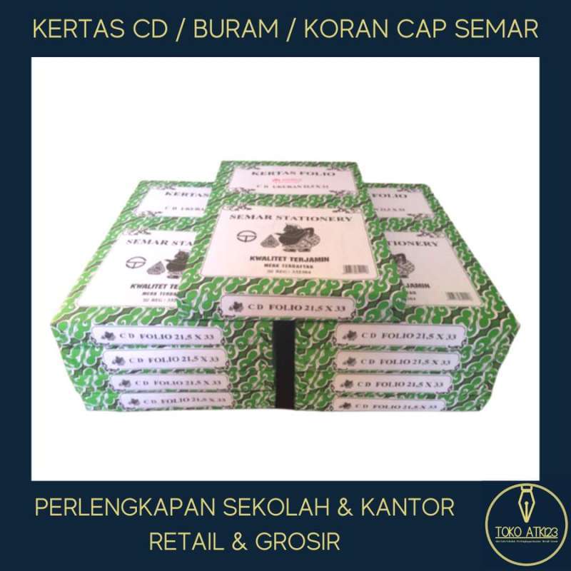 Jual Kertas Cd / Kertas Buram / Kertas Koran Folio Cap Semar Di Seller ...