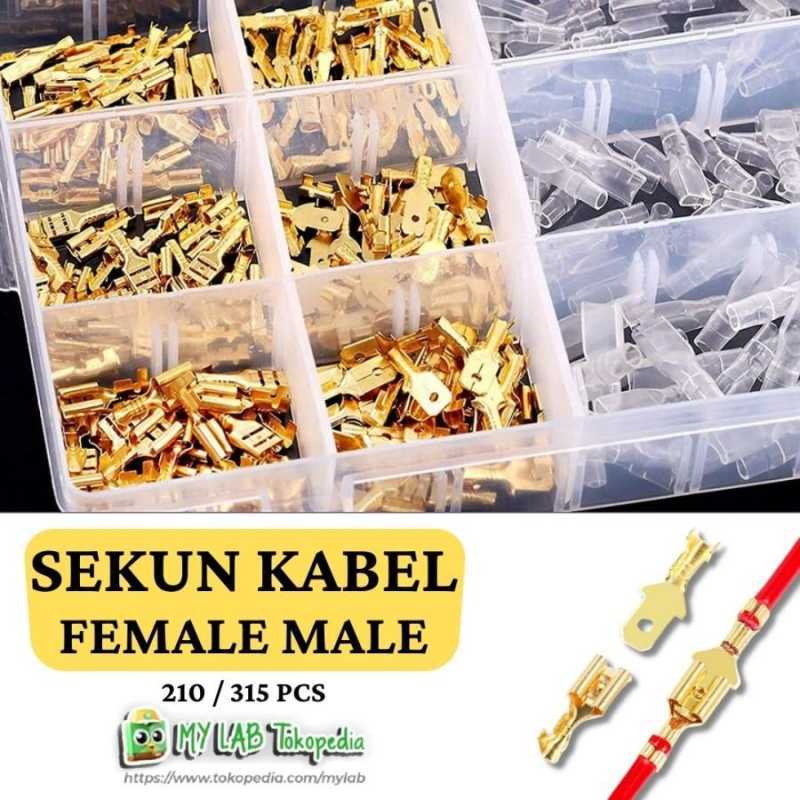 Jual Skun Sekun Konektor Kabel Terminal Aki Listrik Insulated 315 Pcs ...