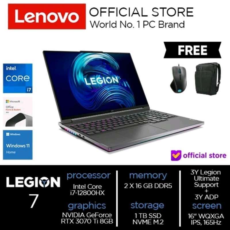 Jual Lenovo Legion 7 16iax7 3vid || Intel Core I7-12800hx 32gb 1tb Ssd Nvidia Geforce Rtx 3070 ...