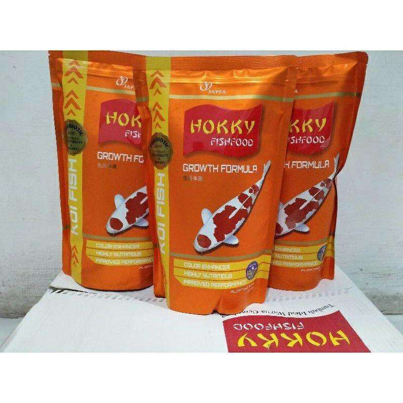 Jual Pakan Pelet Ikan Koi Merk Hokky Growth Formula 1Kg 1 Kg Size Ukuran M di Seller ...