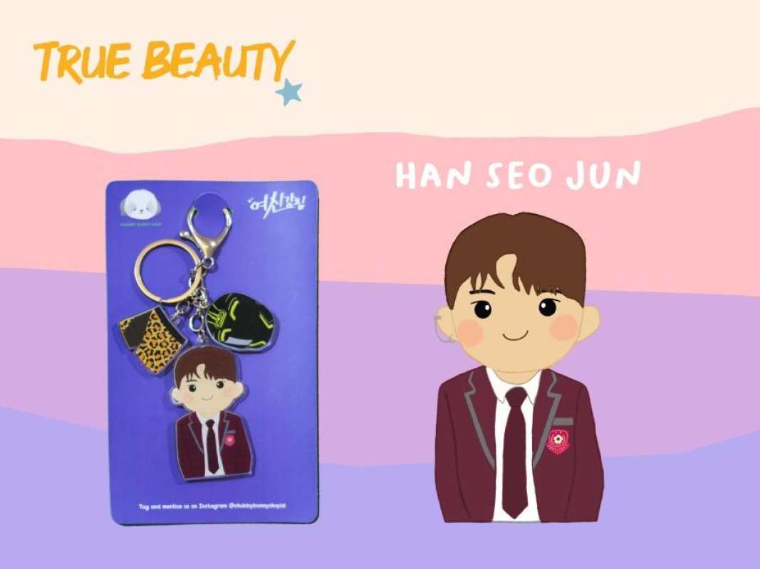 Jual Gantungan Kunci Akrilik True Beauty Han Seo Jun Fan Art Hwang In ...