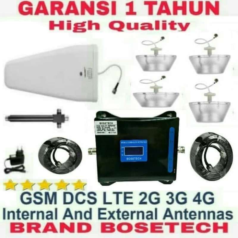Promo Penguat Sinyal Hp TRI Band 2G/3G/4G/Paket 4Way Repeater Signal Hp GSM Diskon 23% di Seller ...