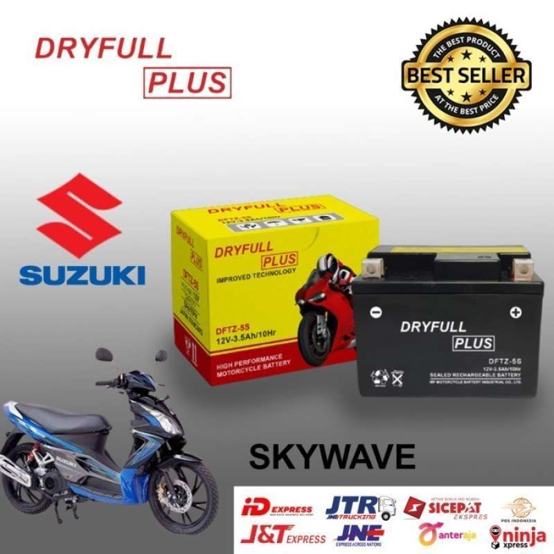 Jual Aki Motor Sky Wave Suzuki Mf Dry Full Gtz5S Gs Yuasa Motobatt di ...