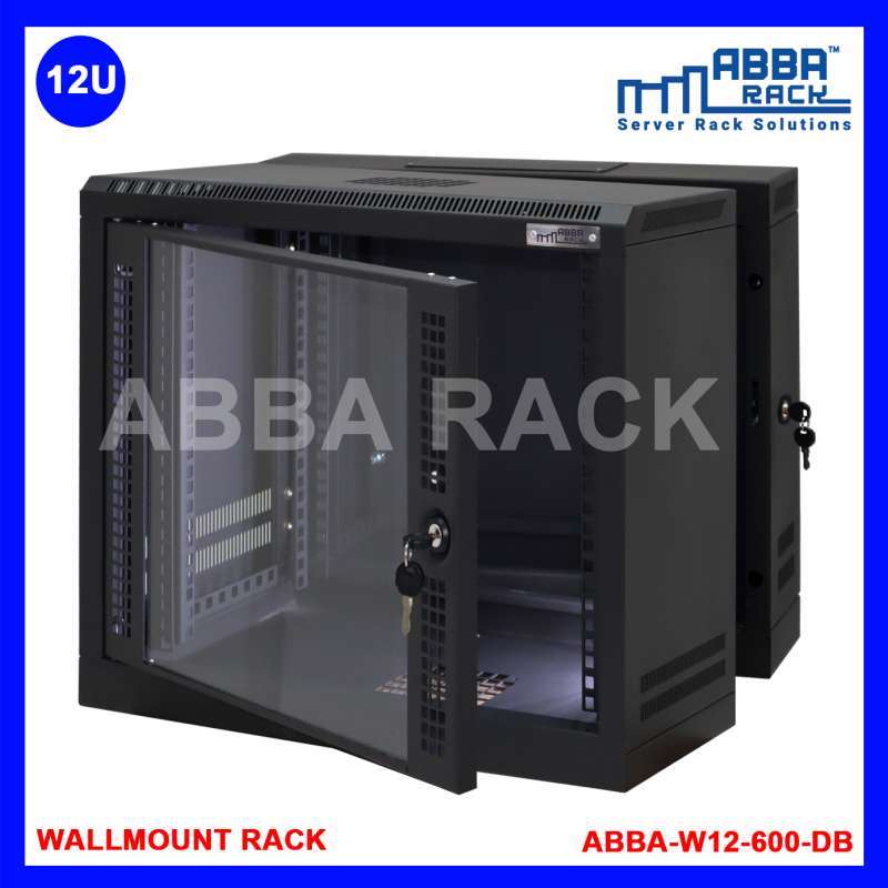 Jual Abba-rack 19 Inch Wallmount Rack 12u Depth 600mm Abba-w12-600-dg ...