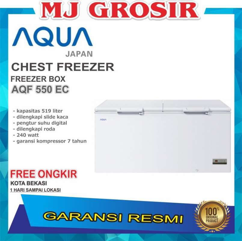 Jual AQUA AQF 550 R CHEST FREEZER BOX 550 L LEMARI PEMBEKU 550 LITER di ...