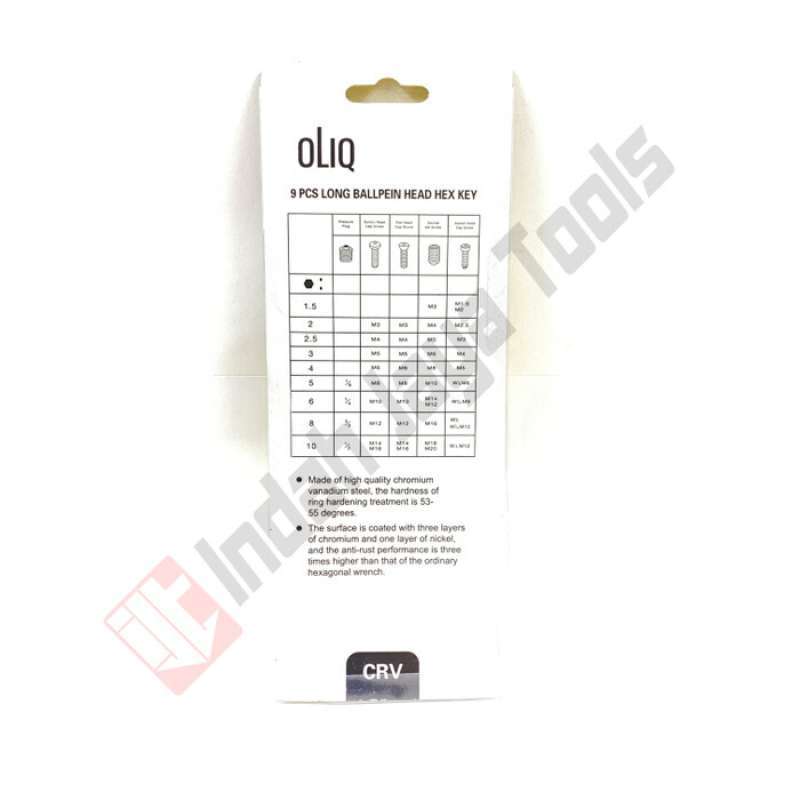 Jual Oliq Hex Kunci L Set 9 Pcs Ballpoint Long Panjang - Hex Key Set Di ...