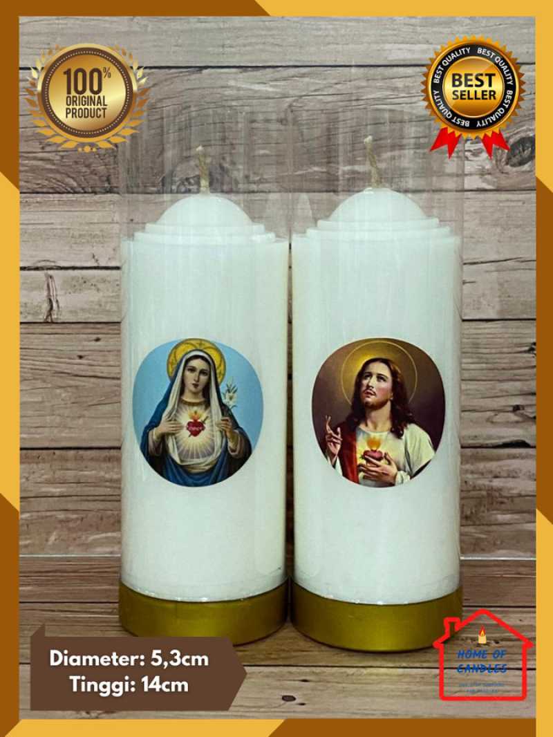 Jual Lilin Doa Yesus dan Maria (2pcs) | Lilin Gereja | Lilin Rohani ...