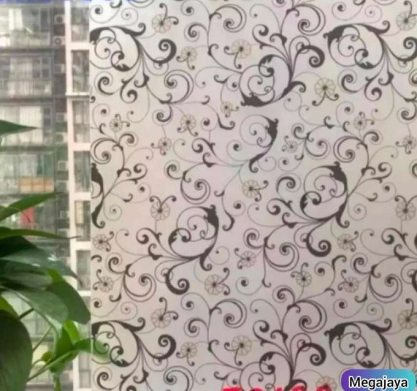 Promo Sticker Kaca Jendela Motif Batik Hitam Diskon 5% Di Seller ...