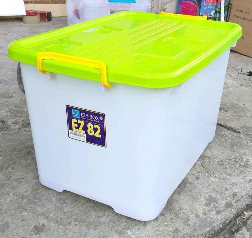 Jual Ezy Box Container Kotak Plastik Penyimpanan 82 Liter di Seller SS ...