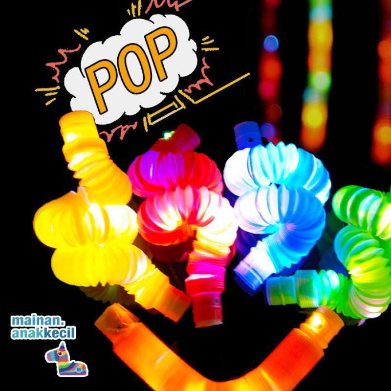 Jual MAINAN ANAK VIRAL KEKINIAN POP LIGHT BERKELIP POP TUBES LED LAMPU ...