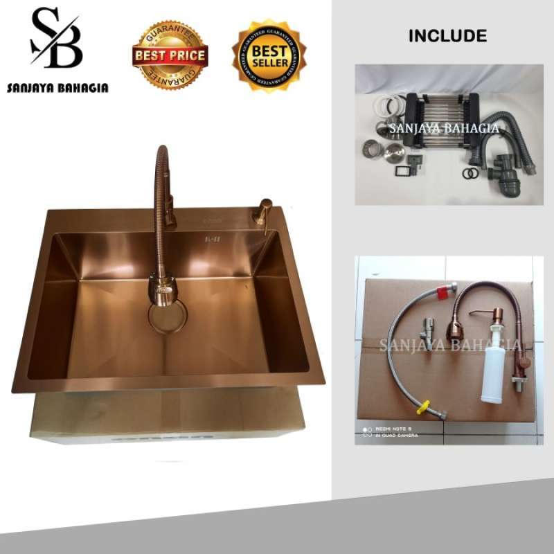 Jual Kitchen Sink Onan 6045 Maroon Gold Full Set Original Onan Di ...