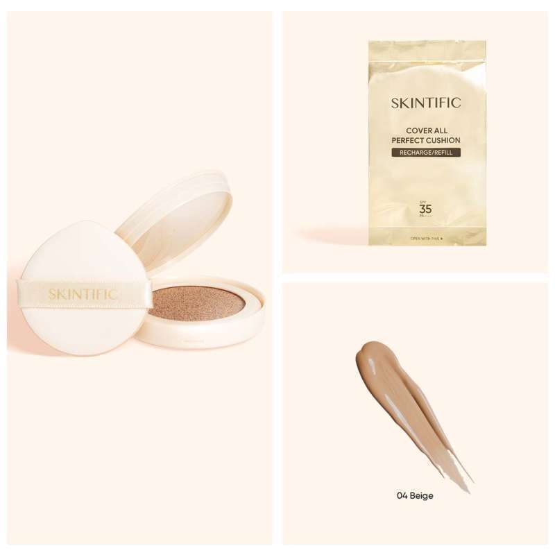 Promo SKINTIFIC REFILL Cover All Perfect Cushion High Coverage Poreless ...