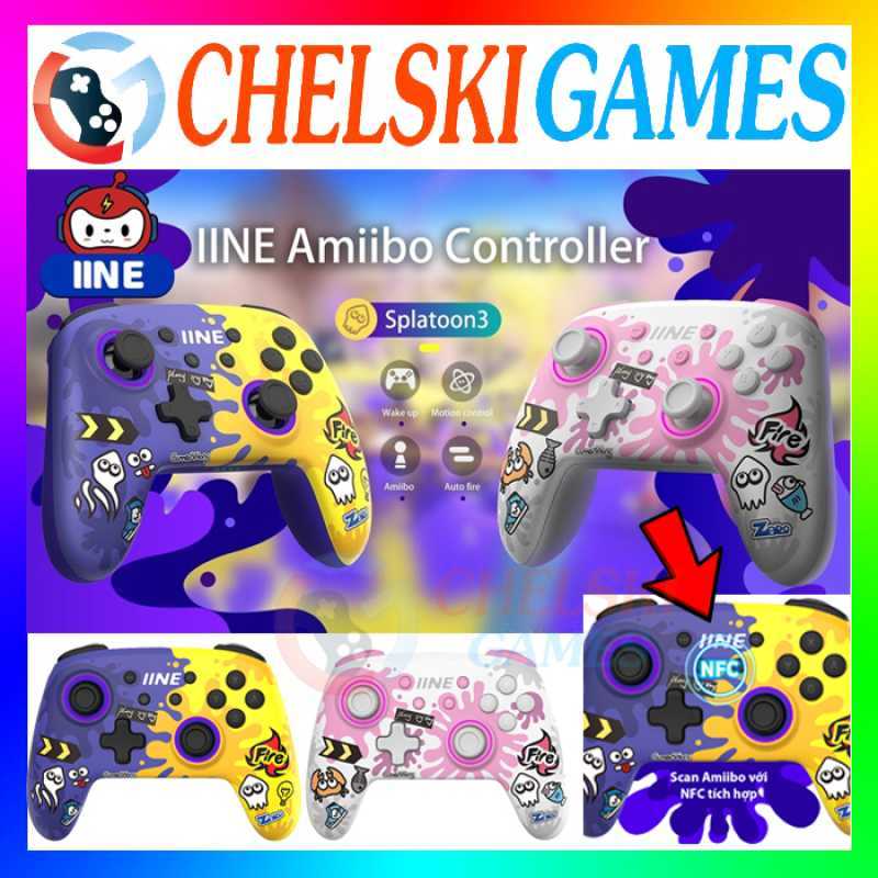 Promo IINE Amiibo Pro Controller Splatoon Bluetooth Wireless Gamepad ...