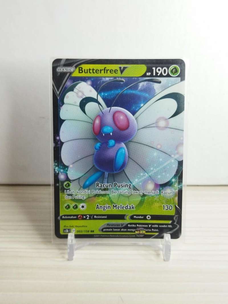 Jual Kartu Pokemon Tcg Indonesia Butterfree V Rr Di Seller Syllogiid ...