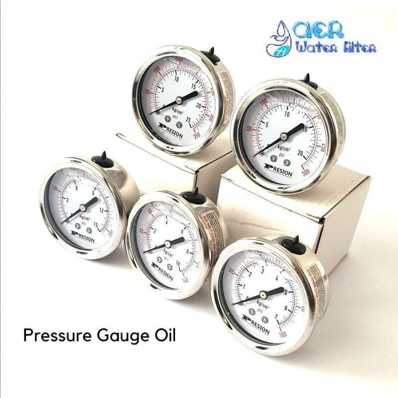 Jual Pressure Gauge - Drat Tengah merk PRESION - 15 Bar di Seller AER ...