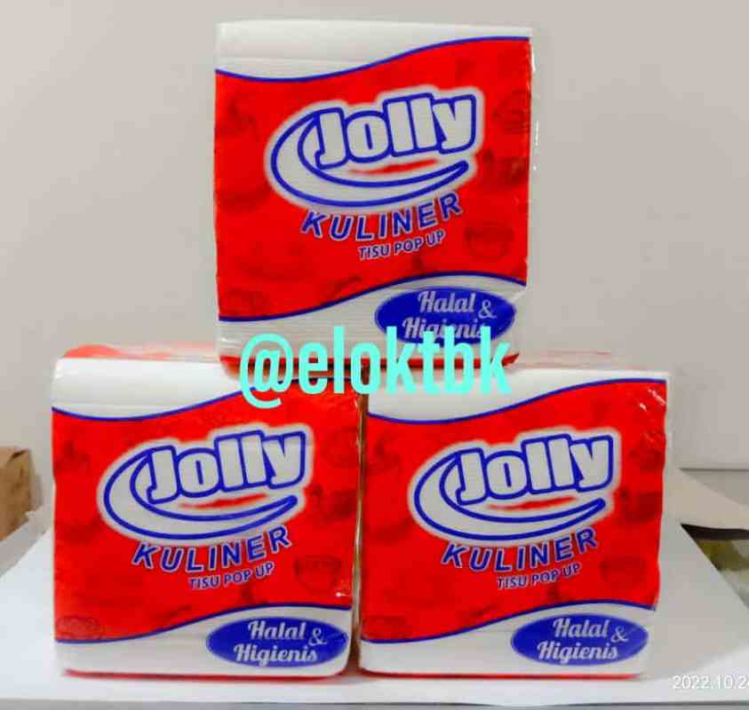 Jual Tissue makan kuliner Jolly pop up 90 gr 2 ply di Seller Toko Bahan ...
