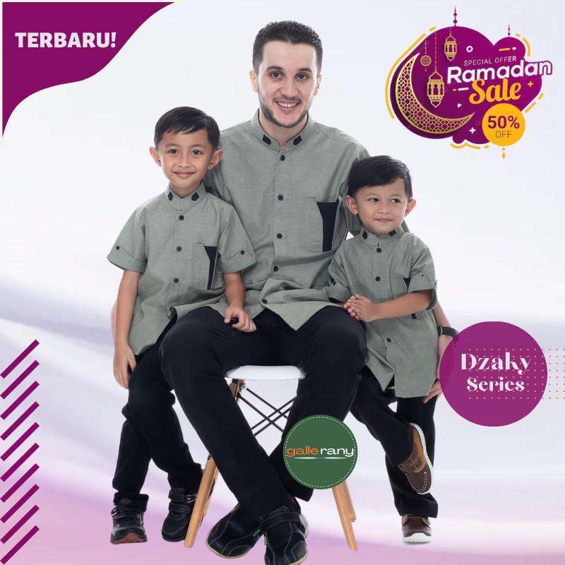 Jual Baju Koko Couple Ayah Anak Terbaru 2022 Lebaran Dzaky Original Hijau - Xxl-ayah Hijau Di ...