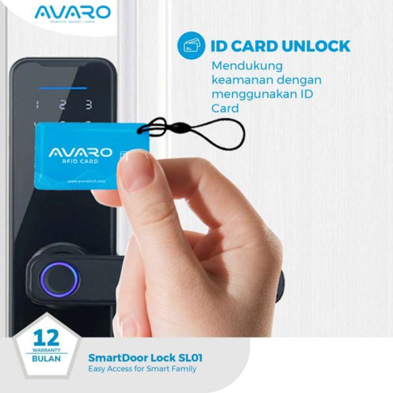 Jual Avaro Smart Door Lock Handle Rfid- Fingerprint Waterproof - Sl01 Di Seller Cemara Mas Indah ...