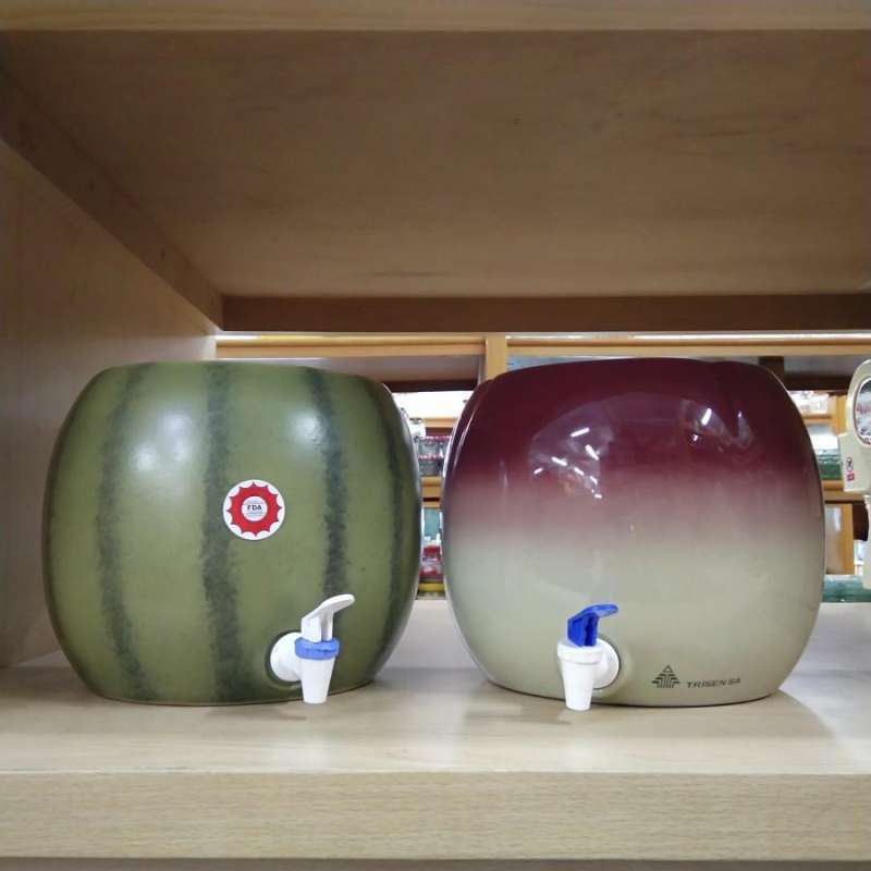 Jual Guci Galon Air Keramik Trisensa Buah di Seller Cafe Glass Arjuno ...