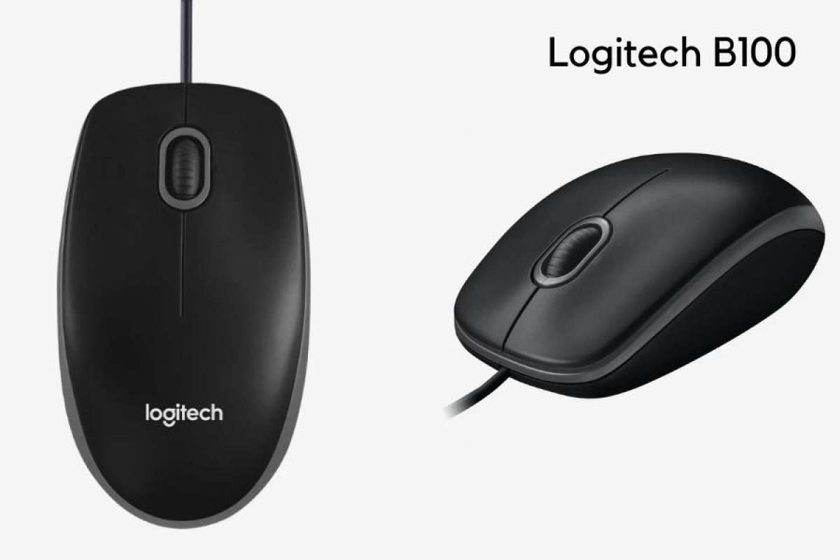 Jual Logitech B100/b 100 Optical Wired Usb Mouse Original 100% Resmi Di ...