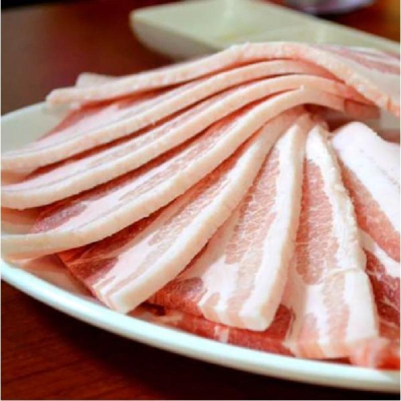 Jual PORKY Sam Gyeop Sal Cut Pork Belly Skin off Slice 2mm Daging Segar ...
