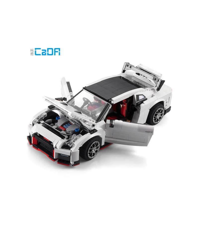 Promo Double E Cada Bricks C61020w Gtr R35 Racing Car Motor Diskon 20% ...