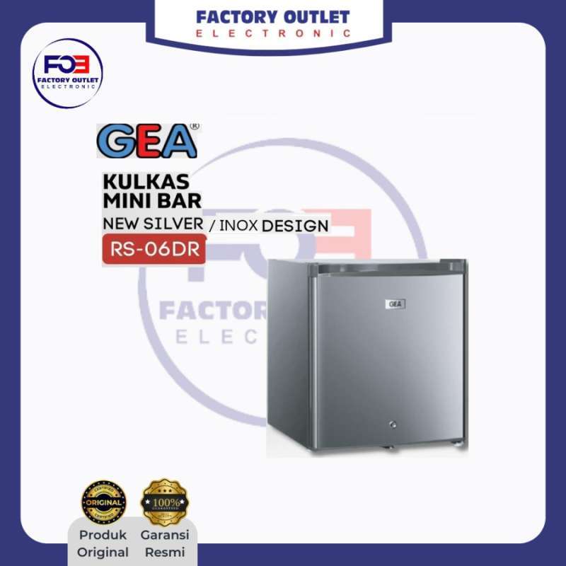 Jual GEA RS-06DR Kulkas Portable Mini Bar Soft Drink Cabinet Inox Eks ...