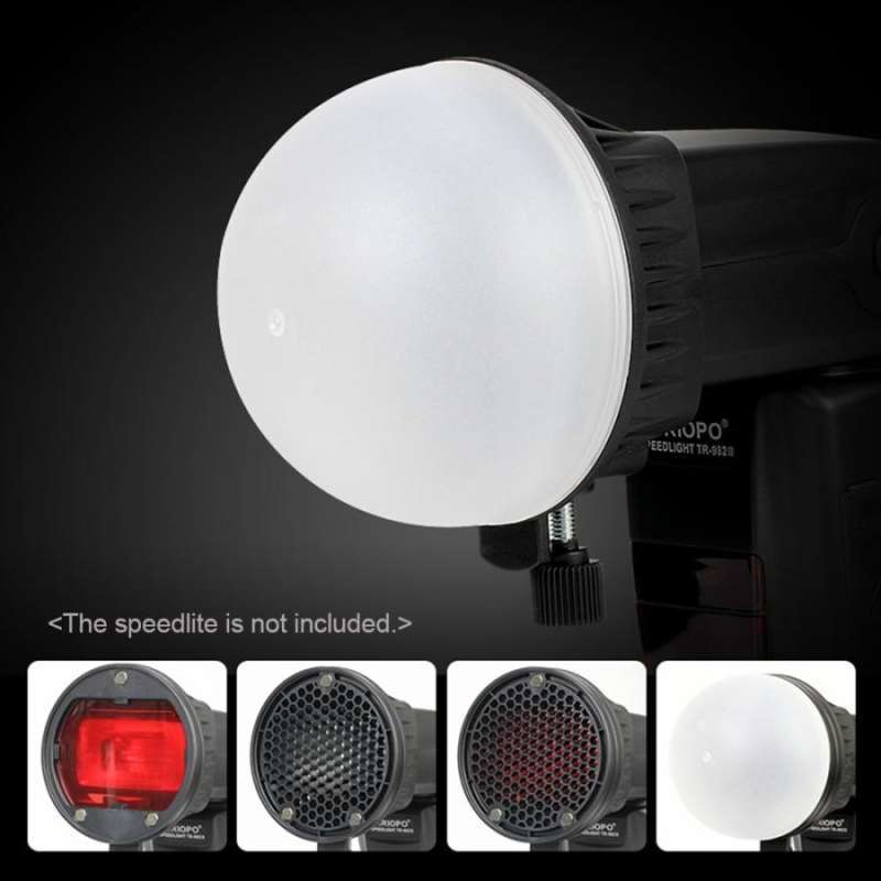 Jual Speedlite Flash Light Modifier DIffuser Reflector - TR08 - Black ...