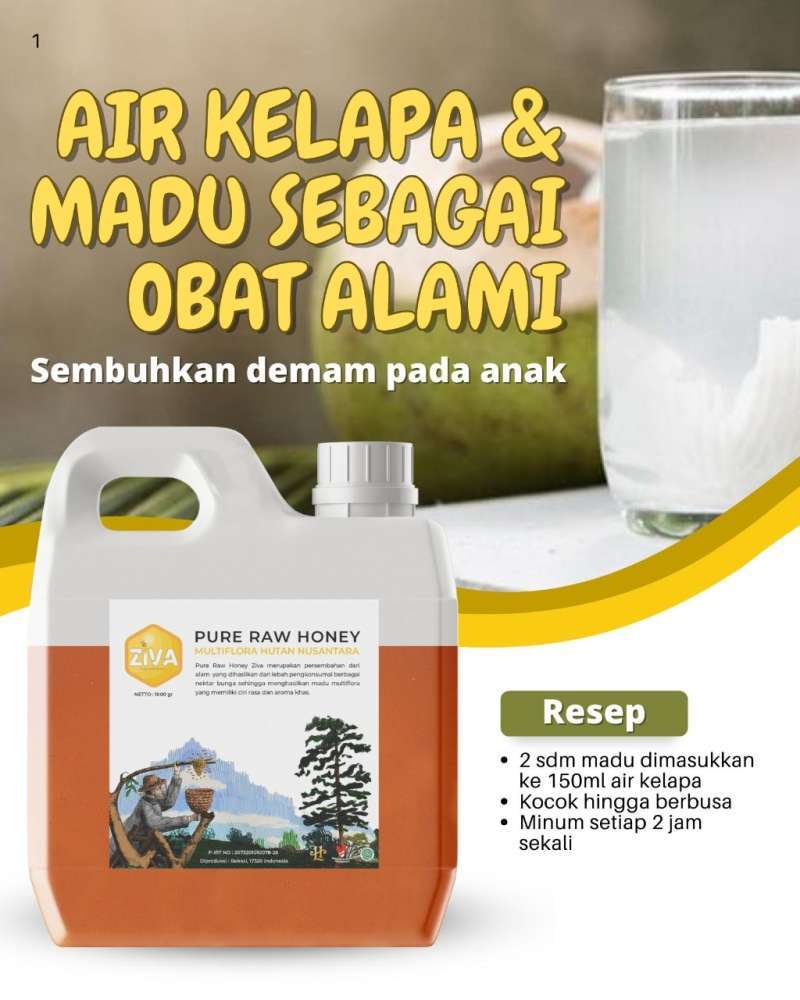Jual Madu Ziva Pure Raw Honey - Madu Asli 100% Tanpa Campuran Murni ...