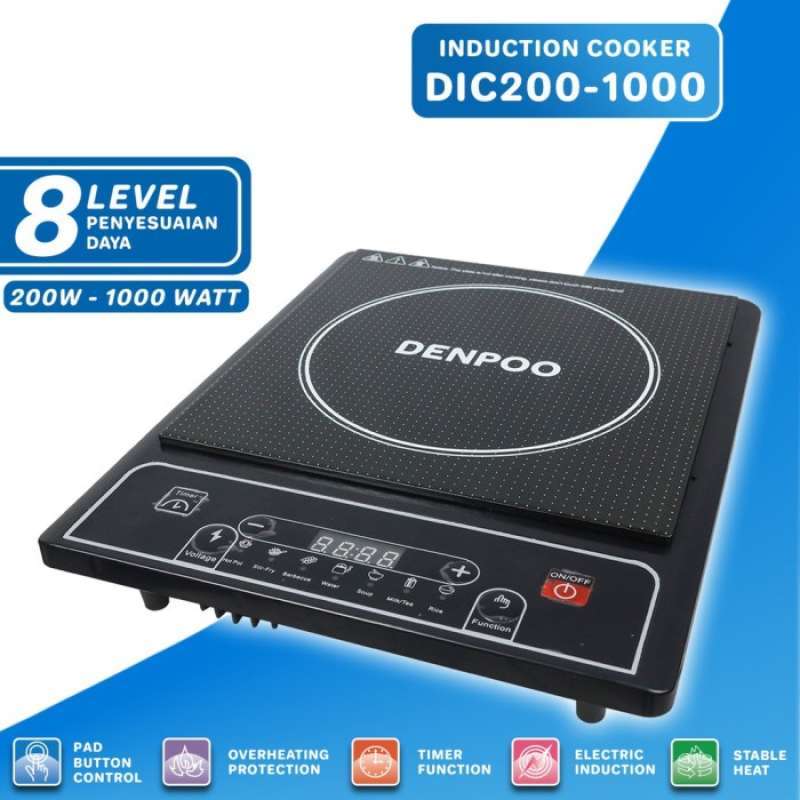 Promo Promo KOMPOR LISTRIK INDUKSI 200 WATT DENPOO DIC 200-1000 ah ...