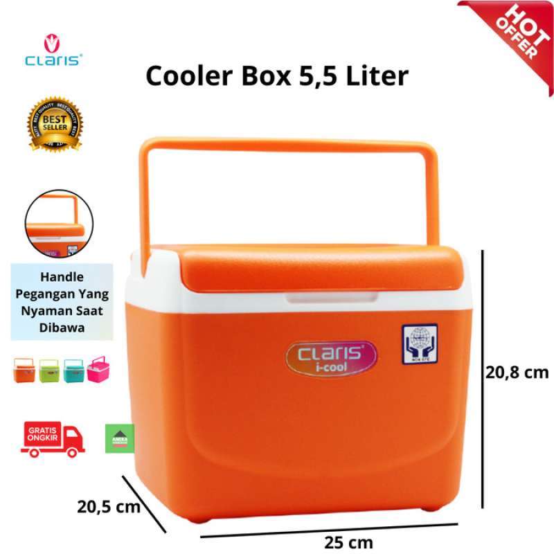 Jual CLARIS - COOLER BOX 5.5 LITER COCOK UNTUK SIMPAN ASI - Biru Muda ...