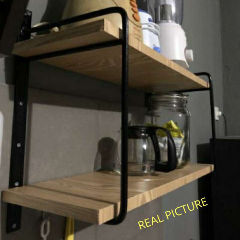 Promo siku rak besi bracket papan kichen set Diskon 5% di Seller ...