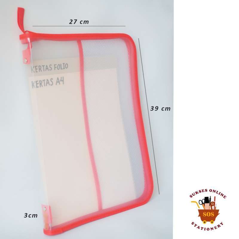 Jual Sos Map Zipper Microtop Mz13 Folio / Map Resleting / Map File ...