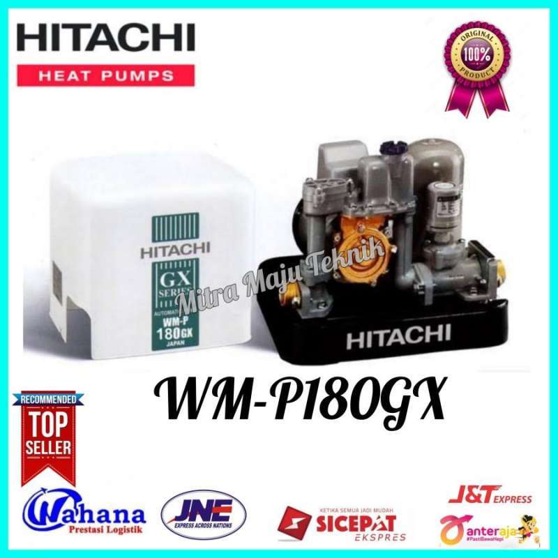 Jual Pompa Air Hitachi WM-P180GX Booster Pump Garansi 5 Tahun di Seller ...