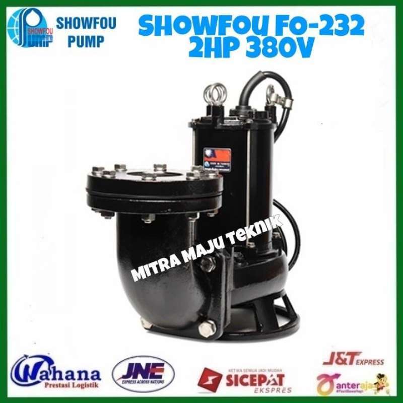 Jual Pompa Celup Limbah Air Kotor Showfou FO-232 2HP 380V Submersible ...