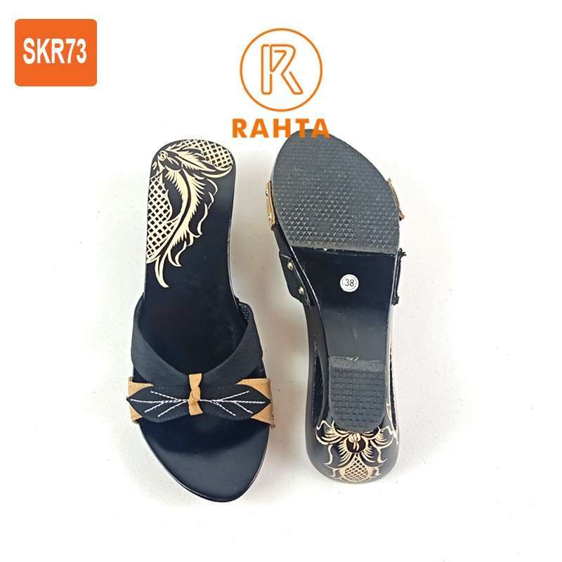 Jual Skr73-kijang Ukir Daun Sanggul/sandal Wanita Kelom Geulis/sendal ...