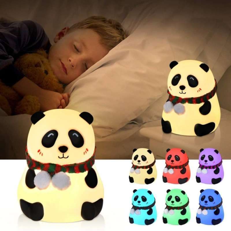 Promo Lampu tidur Portable Panda 7 Warna / touch led lamp Squishy ...