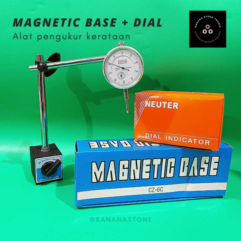 Jual Magnetic Stand Base Dan Dial indicator/Magnet Stand Dan Dial ...