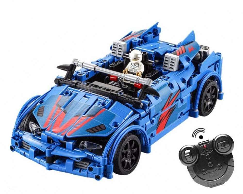 Promo Double E CADA Bricks Crash Racing Car C51052W 2.4G RC 585pcs ...