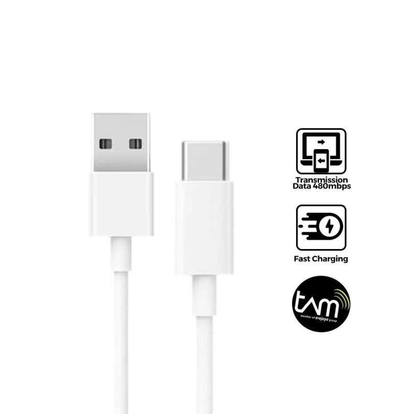 Jual Cable Type C Xiaomi USB-C Cable 1M Fast Charging 3A Data Kabel di ...
