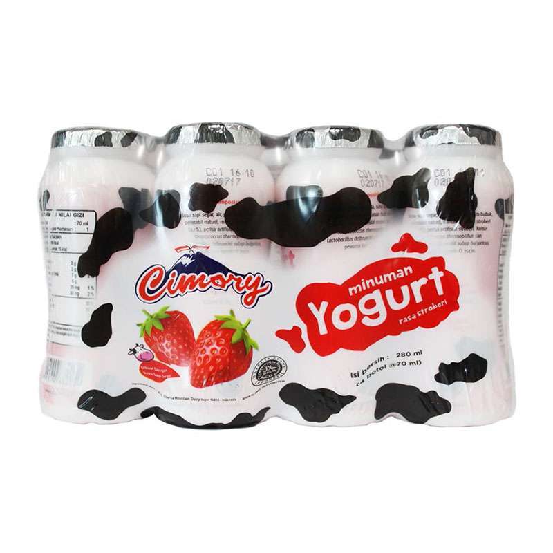 Jual CIMORY Strawberry Yogurt [70 mL/ 4 pcs] di Seller Alfamidi ...