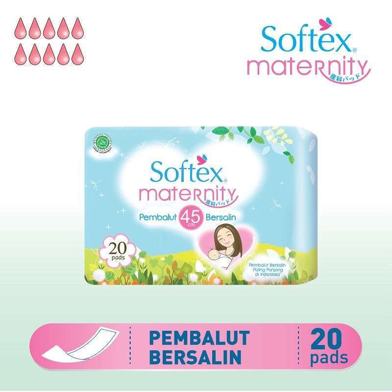 Jual Softex Maternity Pembalut Bersalin [45 cm/20 Pads] di Seller ...