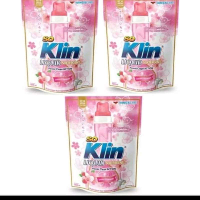 Jual soklin liquid Deterjen Cair sakura strawberry kemasan 1600 Ml Isi ...