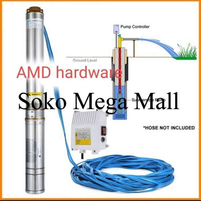 Promo Available Pompa Air Satelit Submersible Pump 0,75HP + kabel 40m NLG (dab/san-ei) Diskon 8% ...