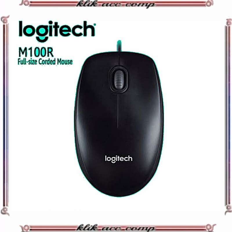 Jual Logitech Mouse M100r Optical Wired Mouse - Original Di Seller Klik ...
