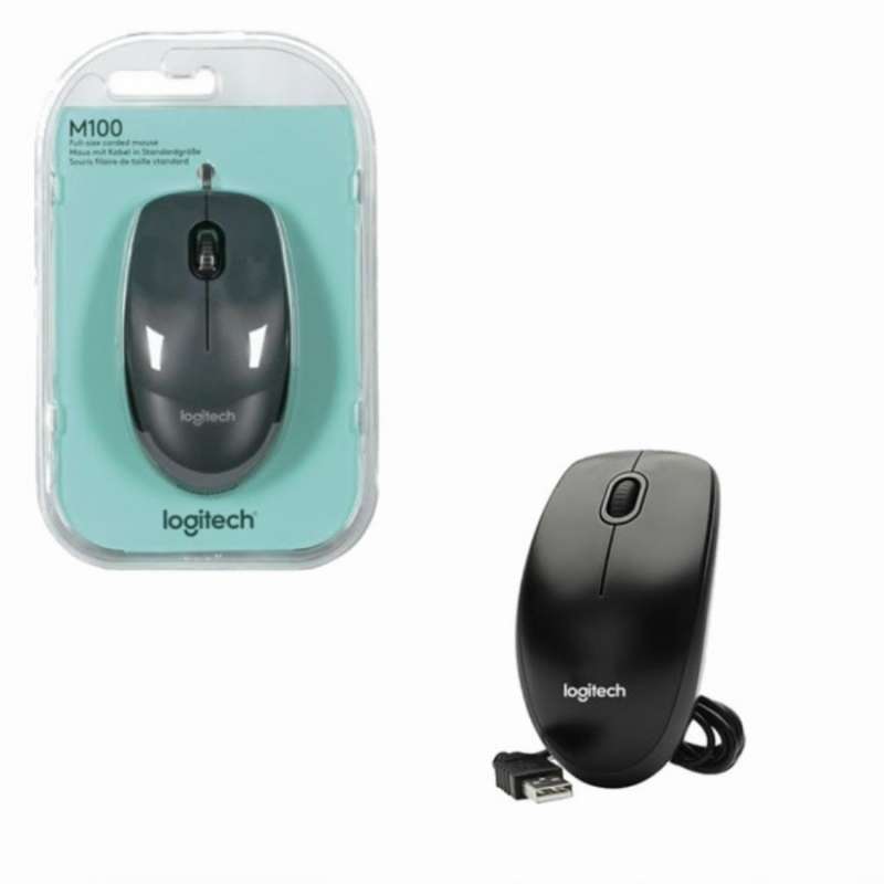 Jual Logitech Mouse M100r Optical Wired Mouse - Original Di Seller Klik ...